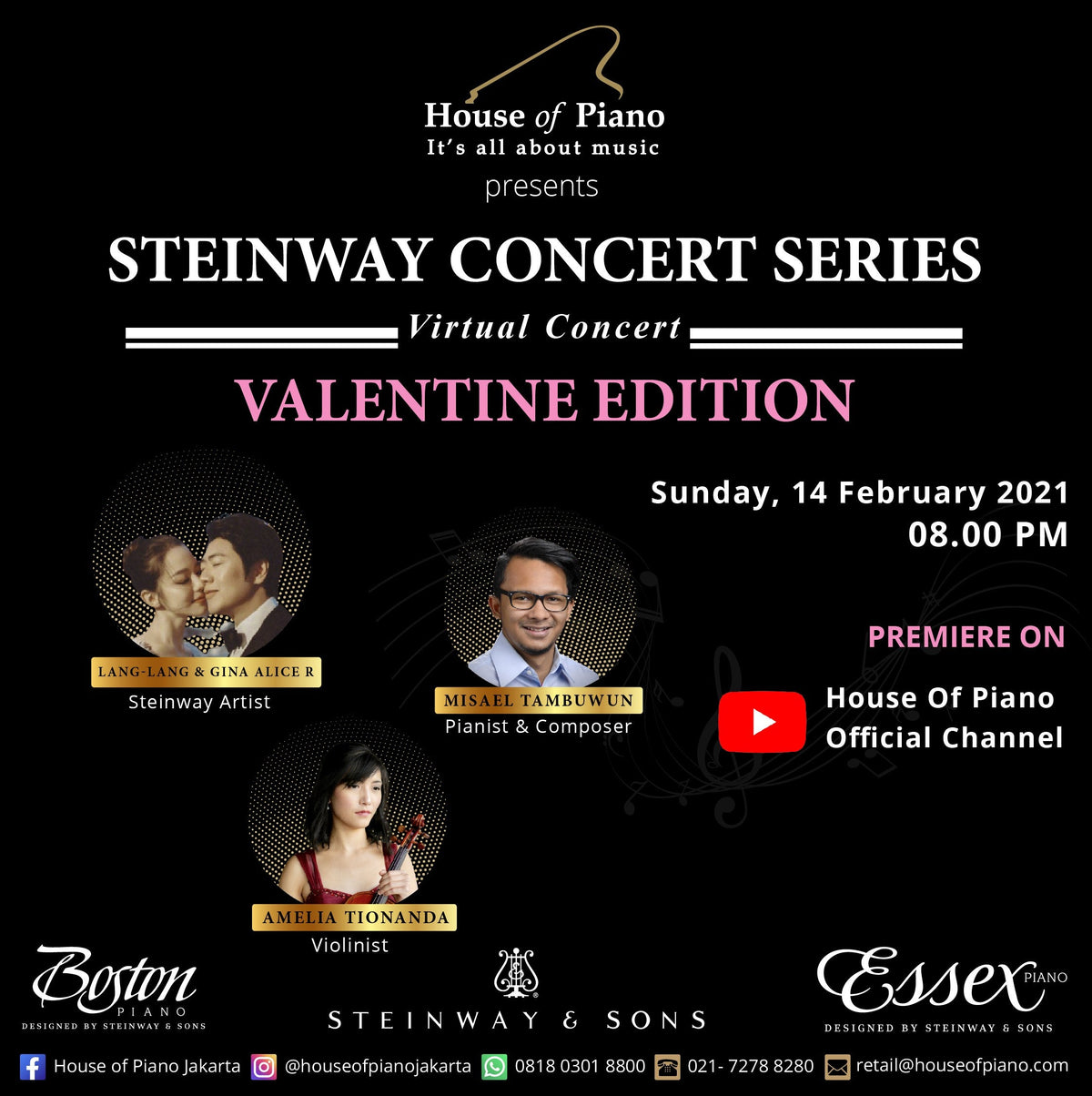 Steinway Concert Series – Valentine Edition – House of Piano