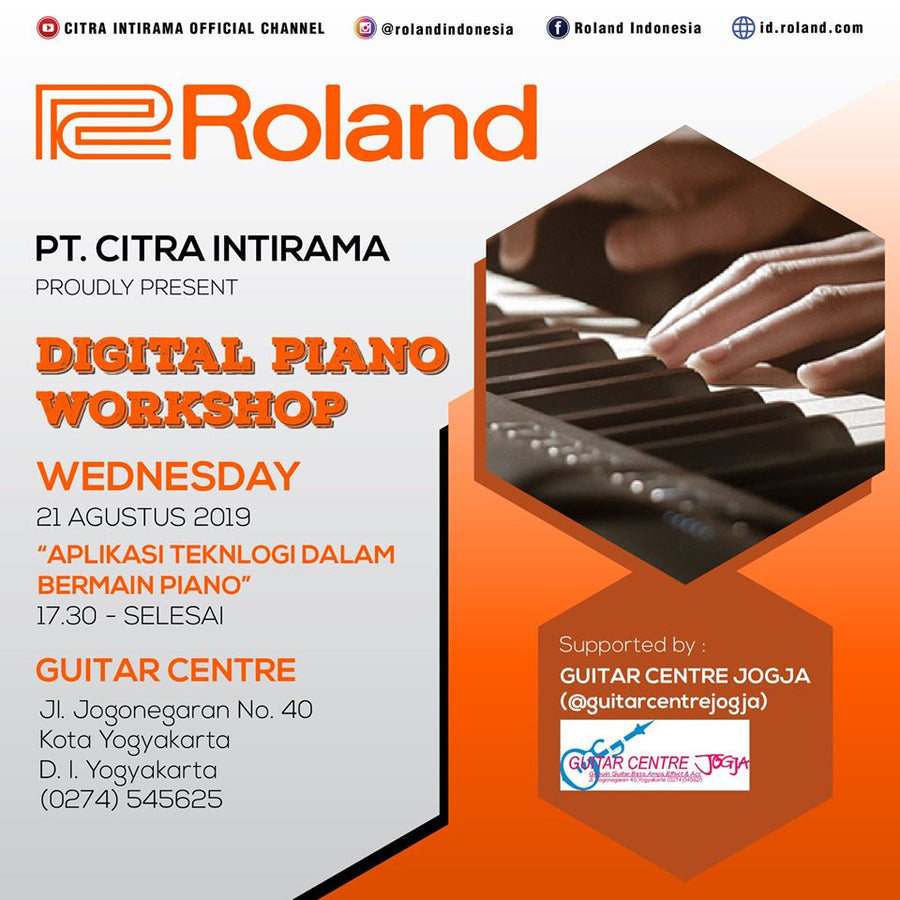 Roland Indonesia – Digital Piano Workshop di Yogyakarta – House of Piano